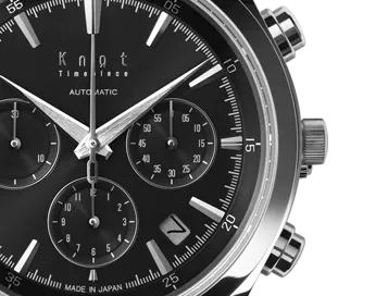 Knot ATC-40SVJPBKGS 機械式腕時計 メンズ 自動巻き ブラック Knot ATC-40SVJPBKGS 機械式腕時計 メンズ 自動巻き ブラック